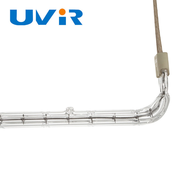Transparent Double Quartz Halogen Heating Tube Infrared Accessories