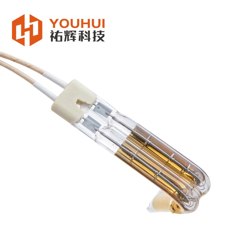 Custom 600W Quartz Infrared Heating Tube with L Shape